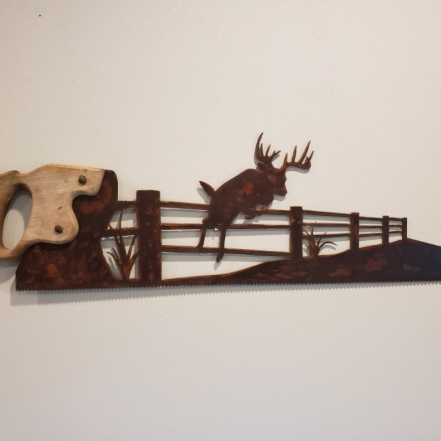 Rustic Saw - Buck Fence | Milky Way Metalworks, LLC
